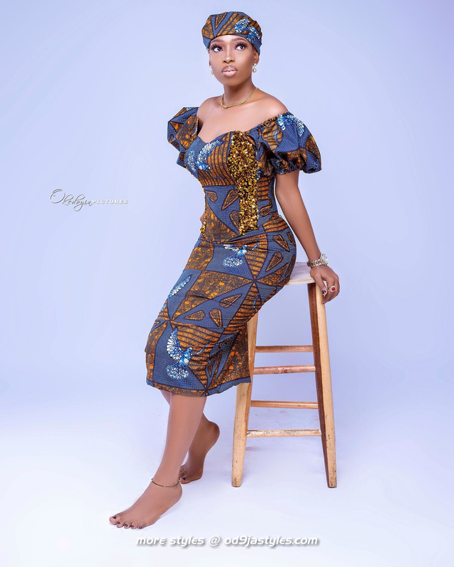50+ Hot and Short Ankara Gown Designs for Ladies to Rock - OD9JASTYLES