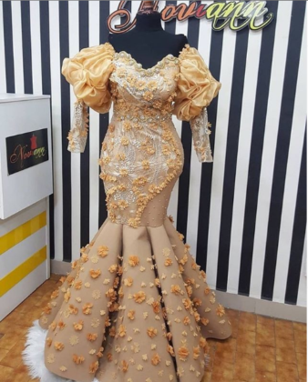 30 PHOTOS: Aso-Ebi Lace Styles With Trendy And Beautiful Designs for ...