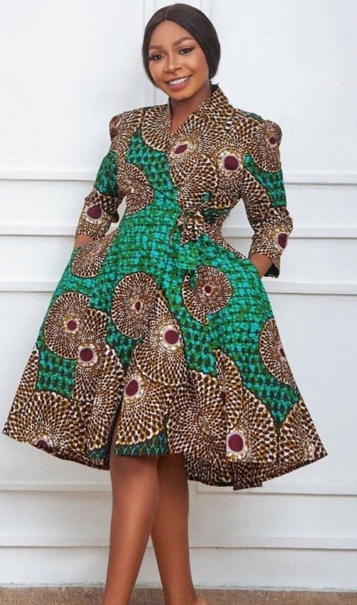 40+ Ankara Flare Gown Styles For Female Tailors' & Customers - OD9JASTYLES