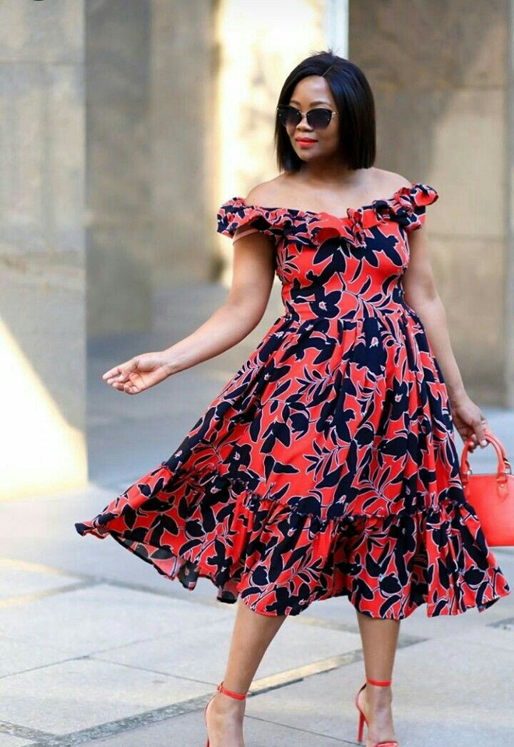40+ Ankara Flare Gown Styles For Female Tailors' & Customers - OD9JASTYLES