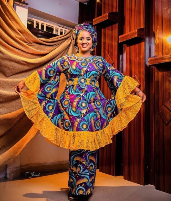Latest Hausa Ankara Gown Styles For Wedding and Special Occasions ...