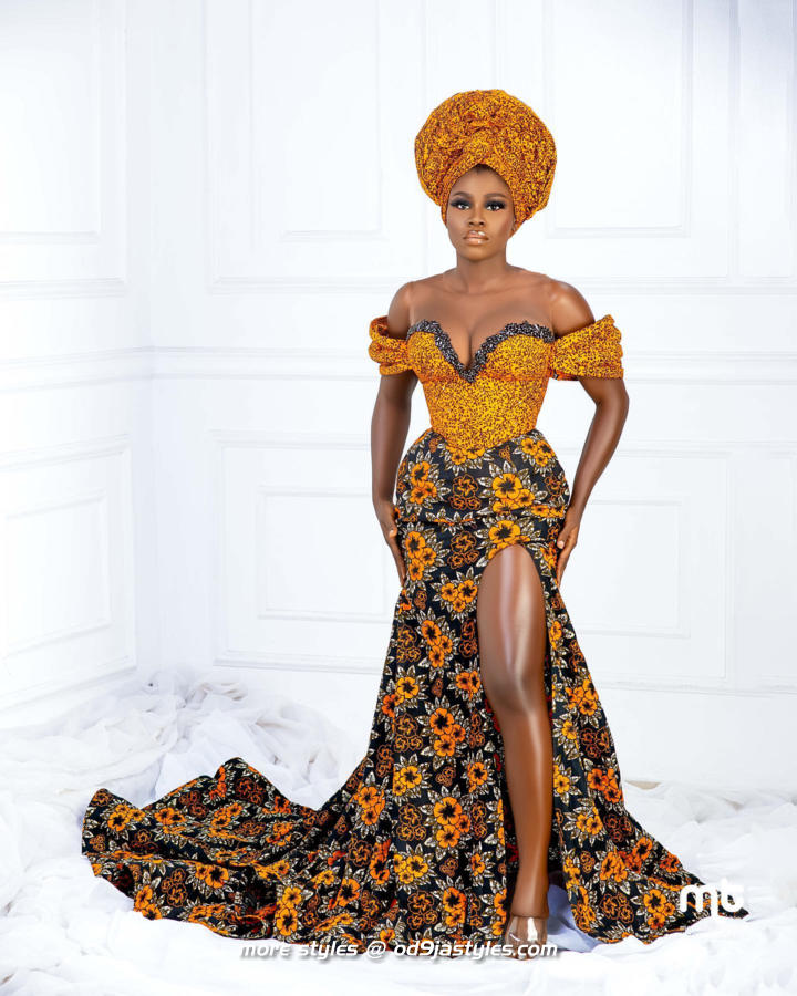 50+ Best Ankara Gown Designs for Ladies in 2023 (Photos) - OD9JASTYLES