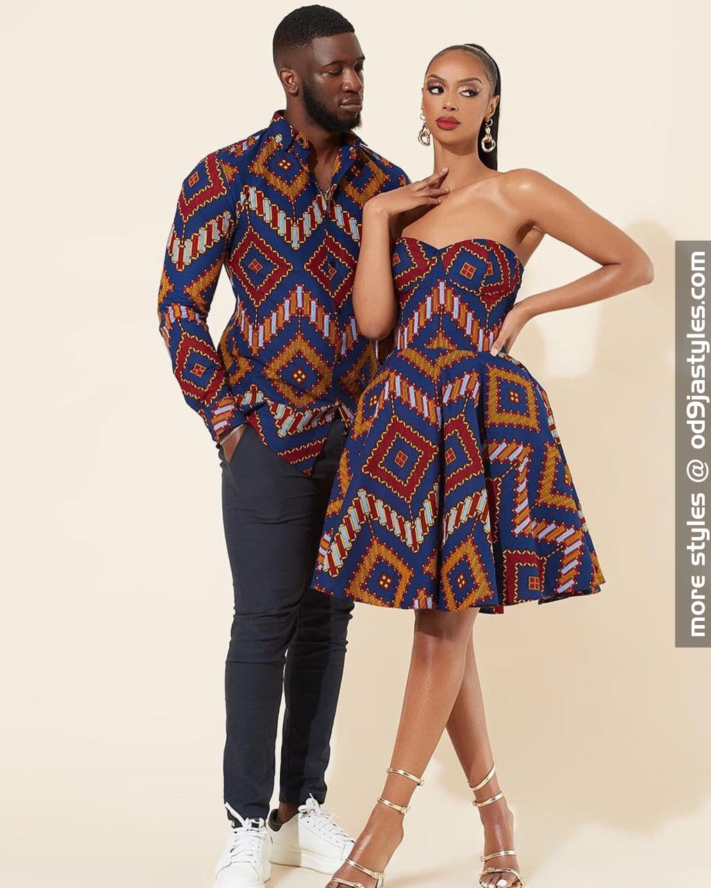17 Most Beautiful Traditional Ankara Styles For Couples - OD9JASTYLES