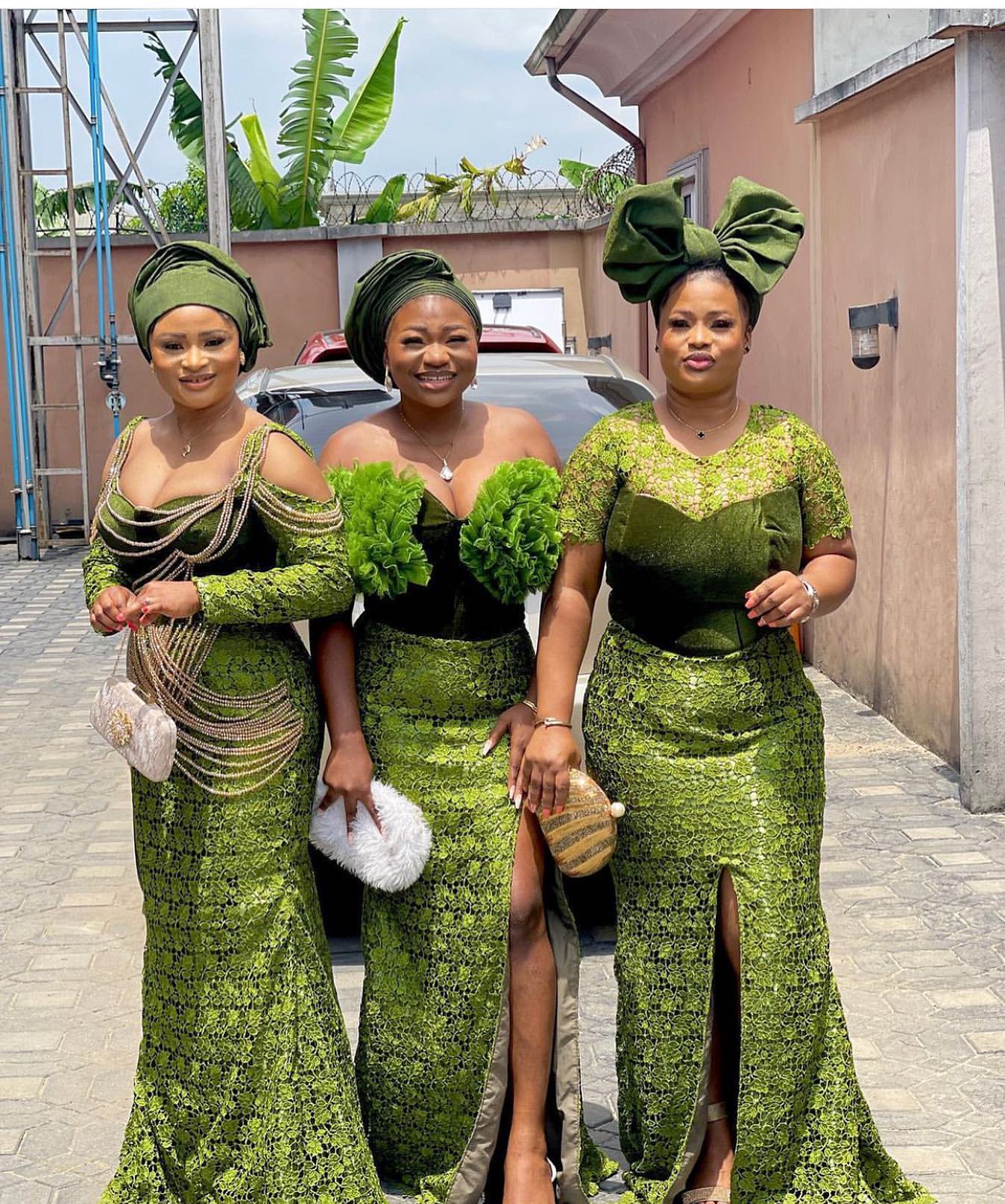 Latest Amazing Lemon Green Lace Styles For Classy Occasions - OD9JASTYLES