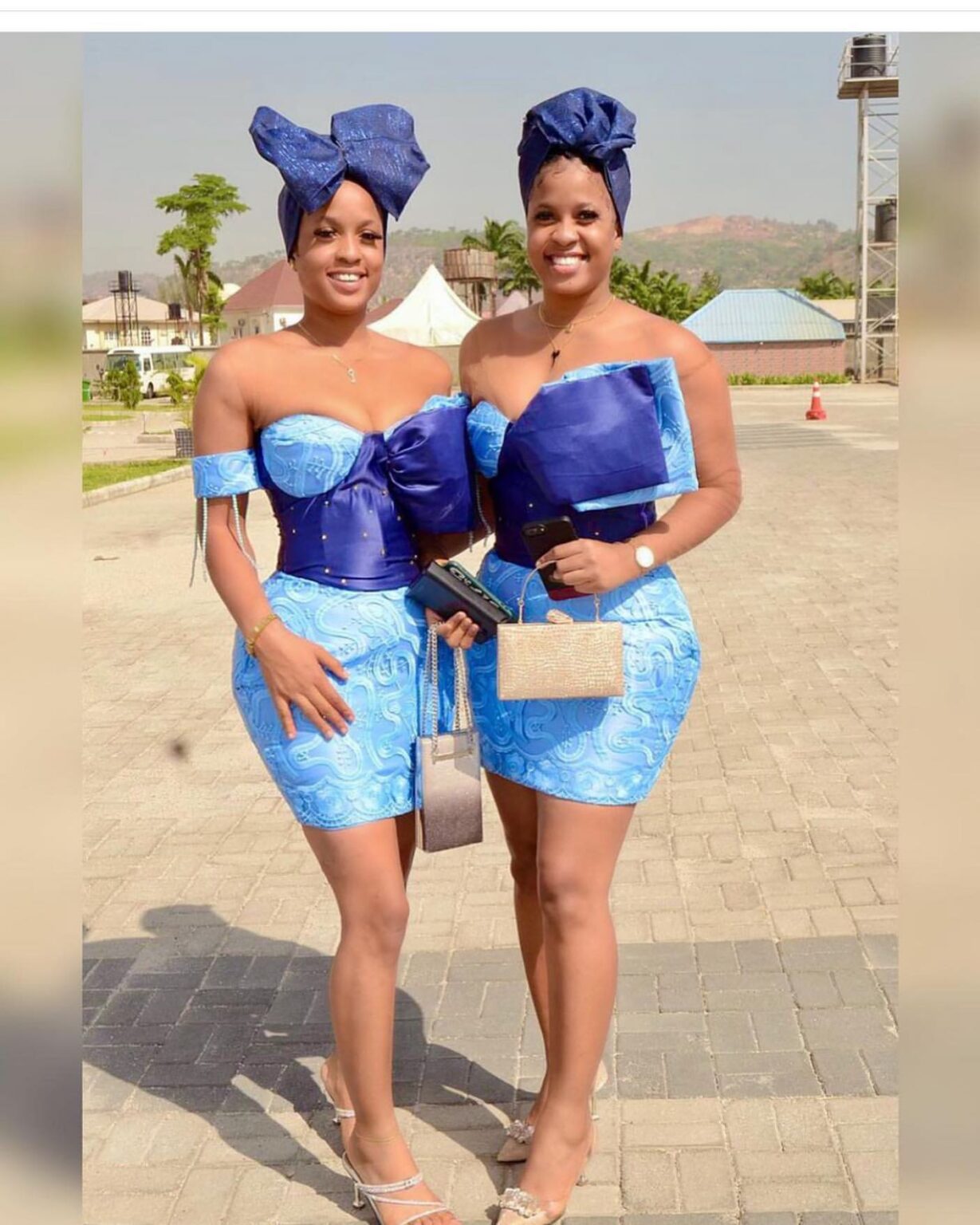 20+Fascinating Sky-Blue Lace Styles For Fashionable Ladies - OD9JASTYLES