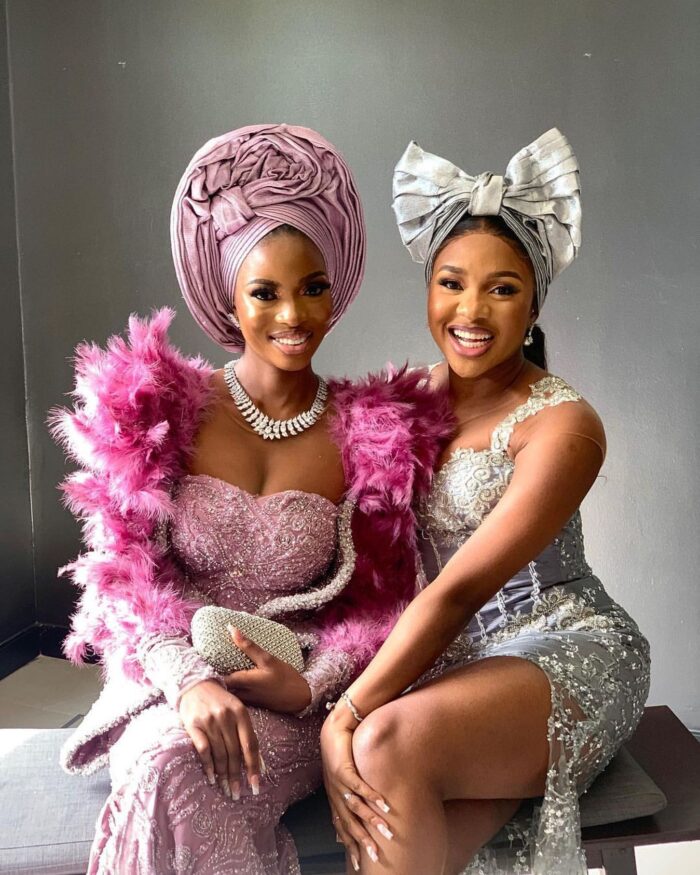 50 Amazing and Captivating Aso-Ebi Styles for Wedding Occasions ...