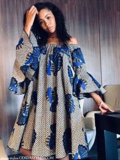 Trendy and Chic Off-Shoulder Ankara Designs for Stylish Women - OD9JASTYLES