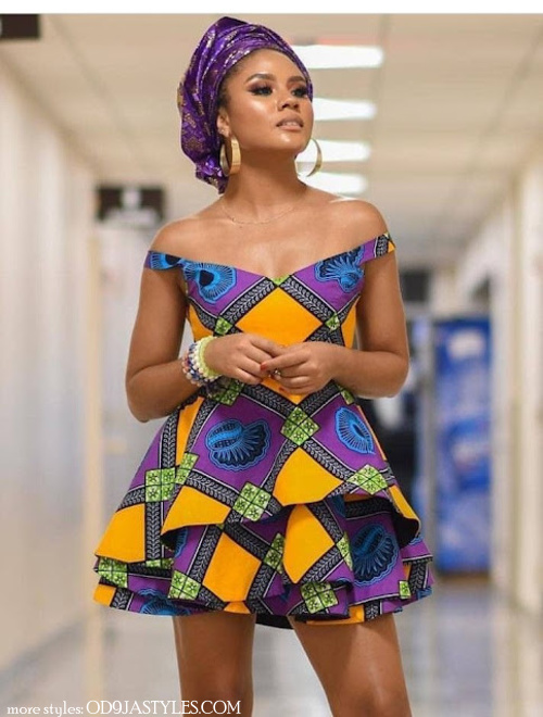 Trendy and Chic Off-Shoulder Ankara Designs for Stylish Women - OD9JASTYLES