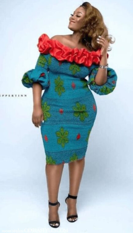 Trendy and Chic Off-Shoulder Ankara Designs for Stylish Women - OD9JASTYLES