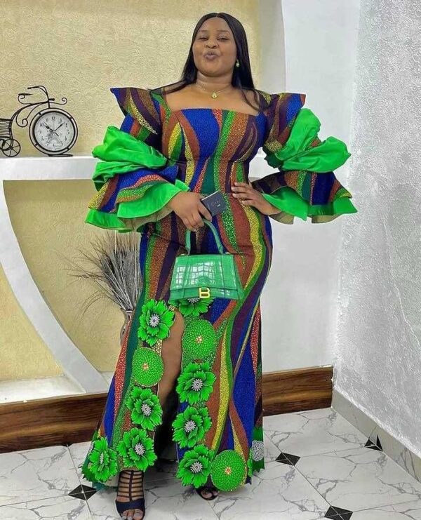 Gorgeous Ankara Native Gown for Ladies Suitable for Wedding Occasions ...