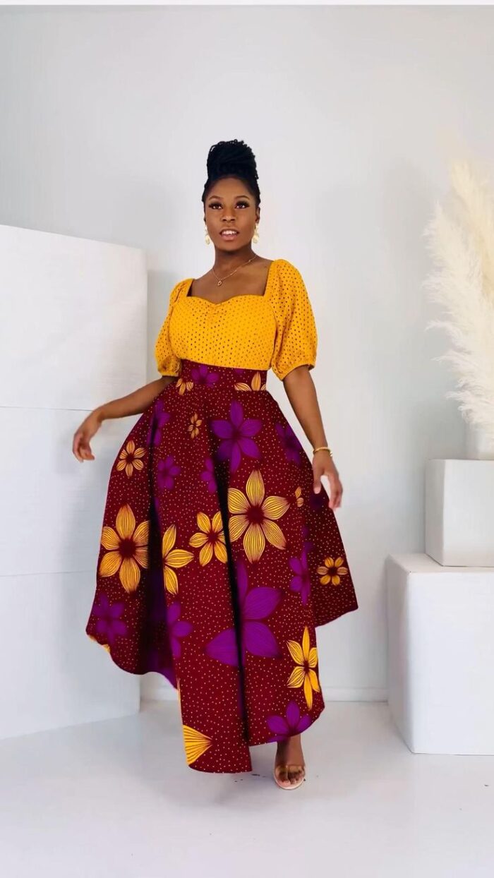 55 Ways to Style Your Ankara A-Line Skirt for Any Occasion - OD9JASTYLES