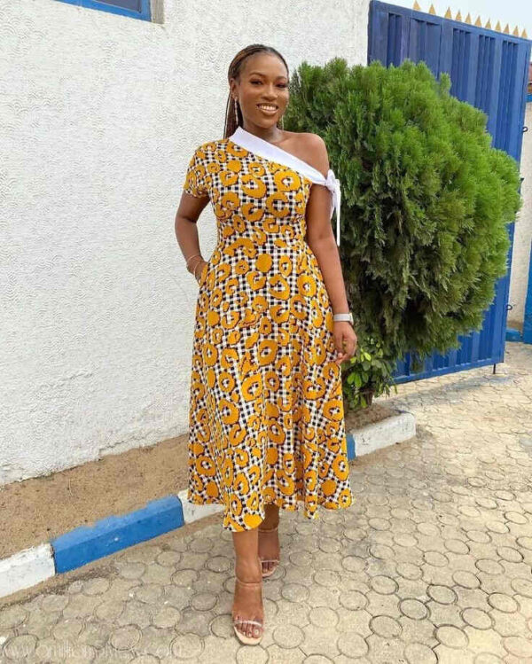 Stunning Ankara A-Line/Flare Dresses for a Stunning Look - OD9JASTYLES