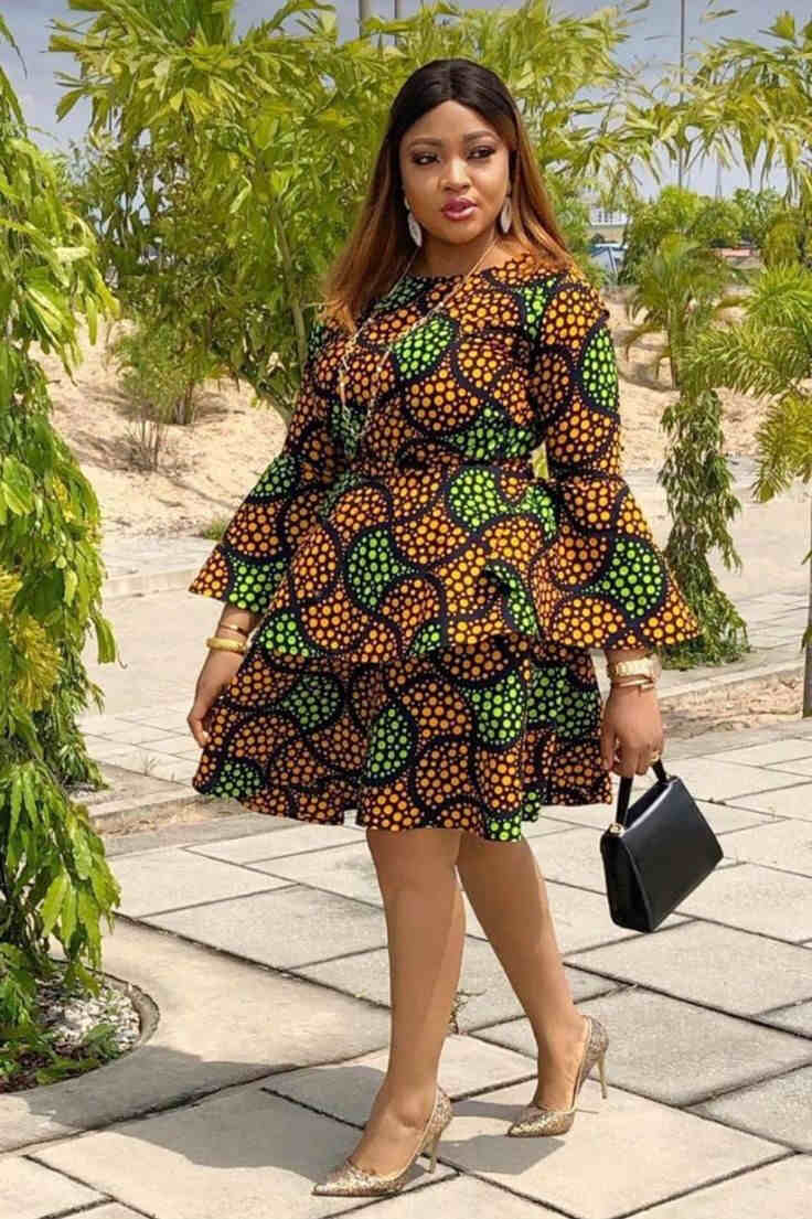 Stunning Ankara A-Line/Flare Dresses for a Stunning Look - OD9JASTYLES