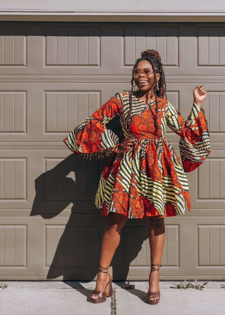 35 Ways to Rock Ankara Midi Flare Dress Styles for Work and Occasions ...
