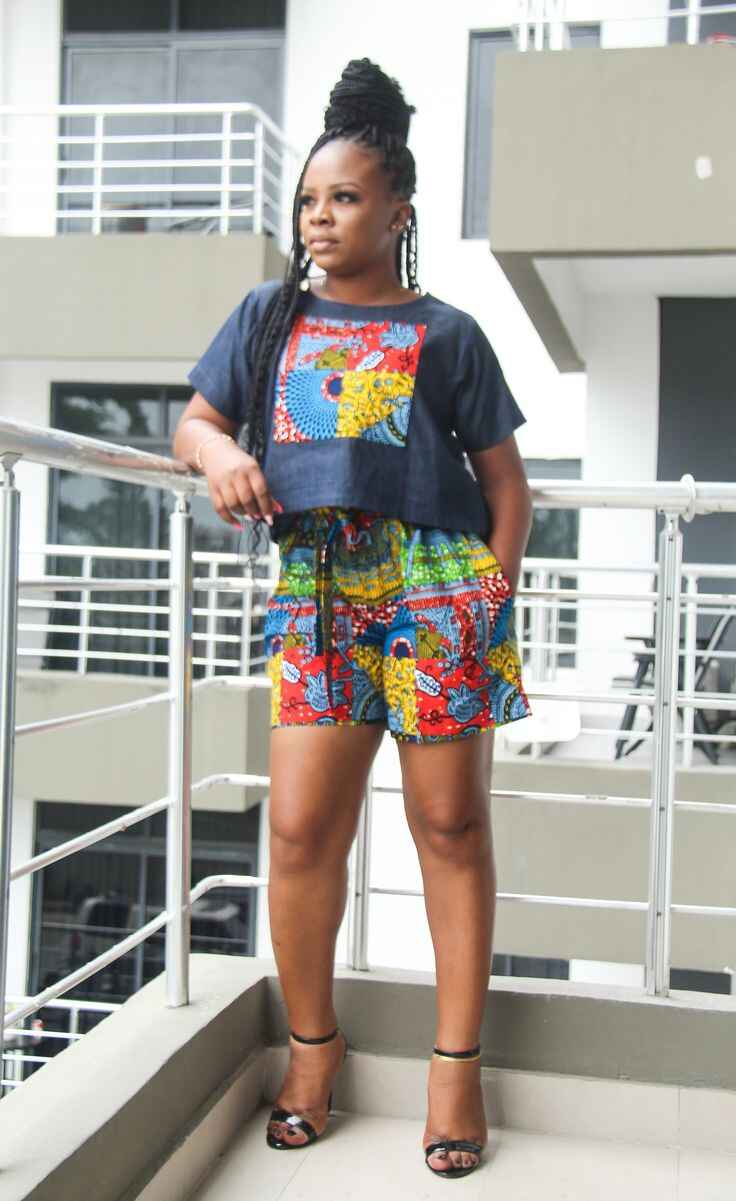 Trendy Ankara Top And Shorts Combos For A Stylish Look - OD9JASTYLES