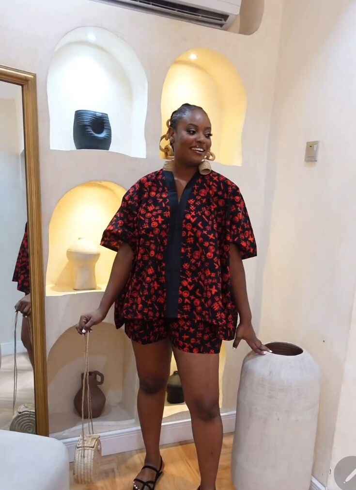 Trendy Ankara Top And Shorts Combos For A Stylish Look - OD9JASTYLES